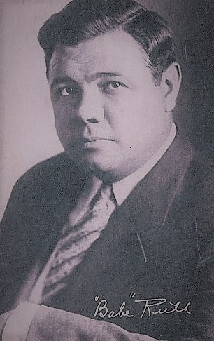 1931-32 Exhibit Babe Ruth Movie Stars Postcard - Pre-War Cards